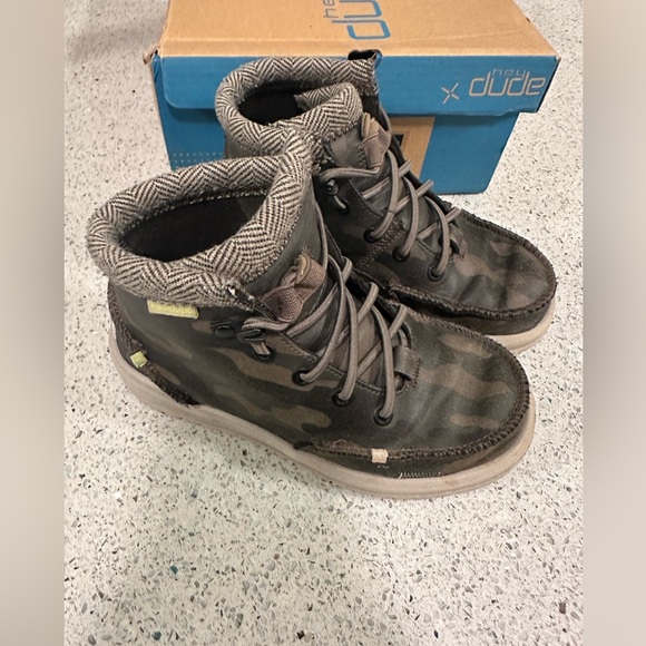 Hey Dude | Shoes | Hey Dude Kids Brown Camouflage Chukka Boots Bradley ...
